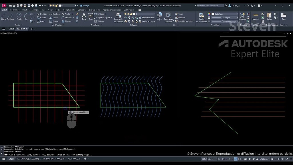 💡 Astuce AutoCAD – Gagnez du temps avec EXTRIM - AutoCAD - Dessein-Tech