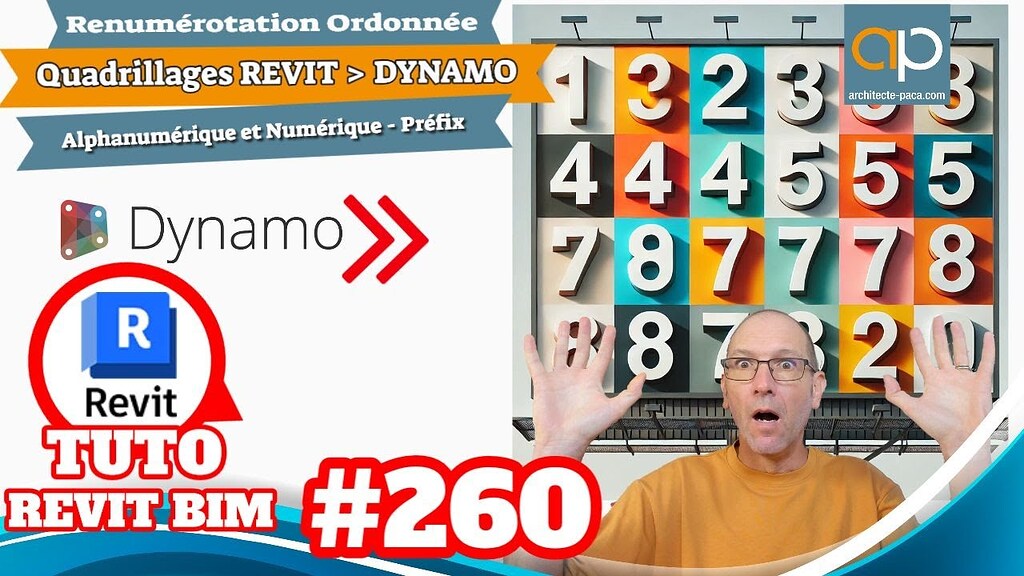 Renuméroter et réorganiser les quadrillages dans Revit à l'aide de Dynamo - Tutoriels - Dessein-Tech