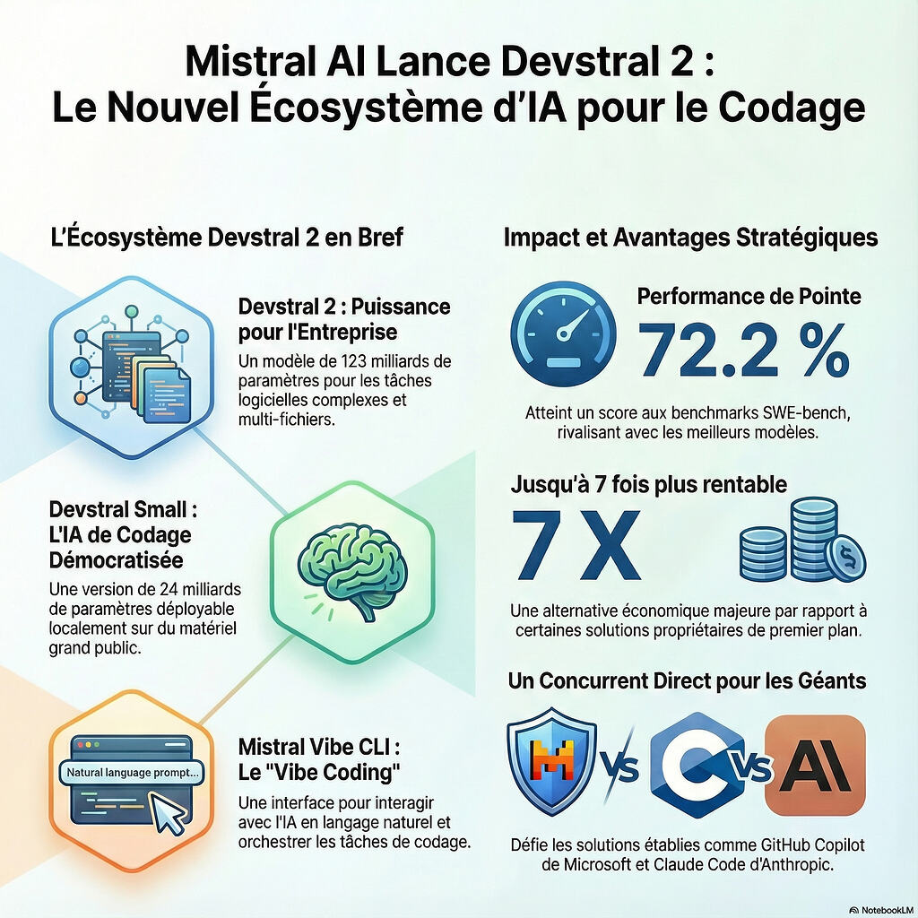 Lancement de Devstral 2 et Mistral Vibe CLI - Intelligence Artificielle (IA) - Dessein-Tech
