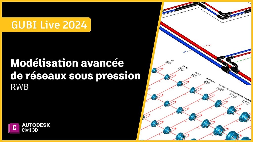 Présentation sur la Modélisation des Réseaux Sous Pression - Civil 3D - Dessein-Tech